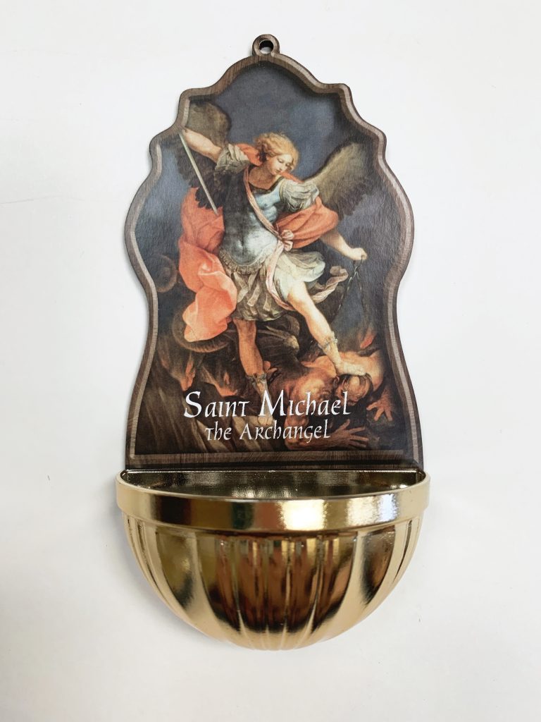 St. Michael the Archangel Plastic Holy Water Font – McCall's Online